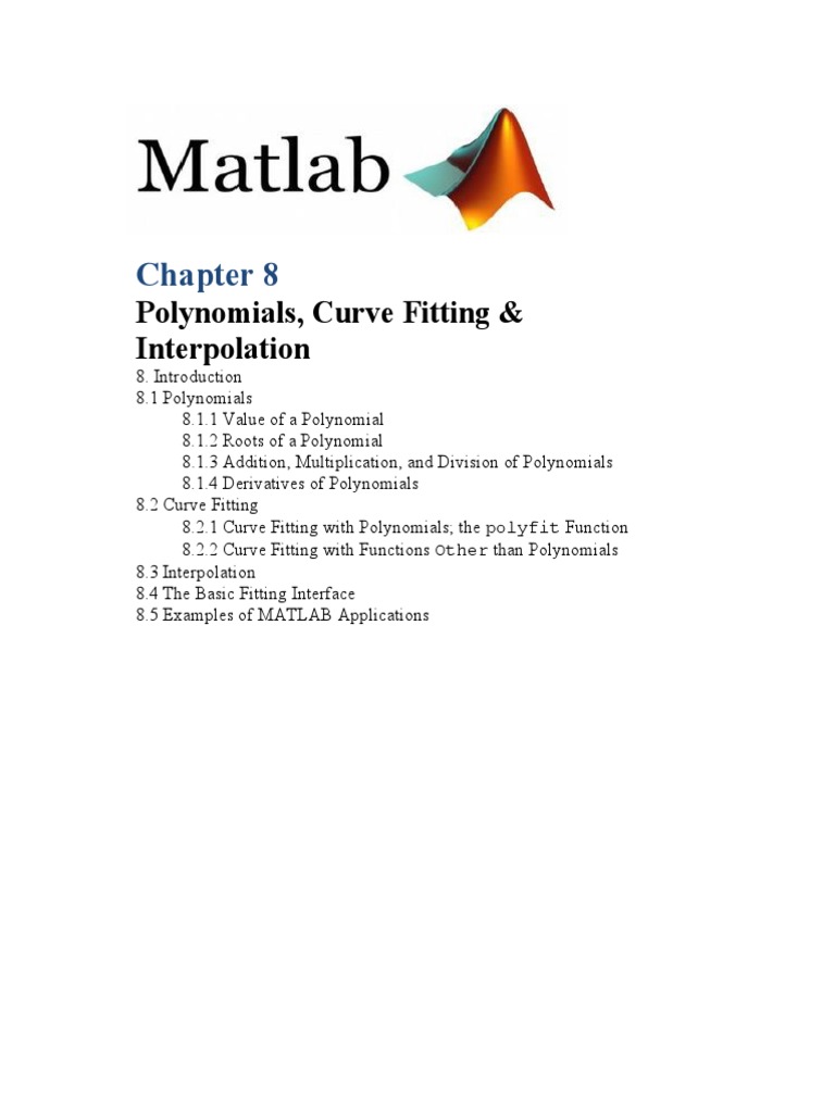 Matlab Plynomial Fitting | PDF | Interpolation | Capacitor