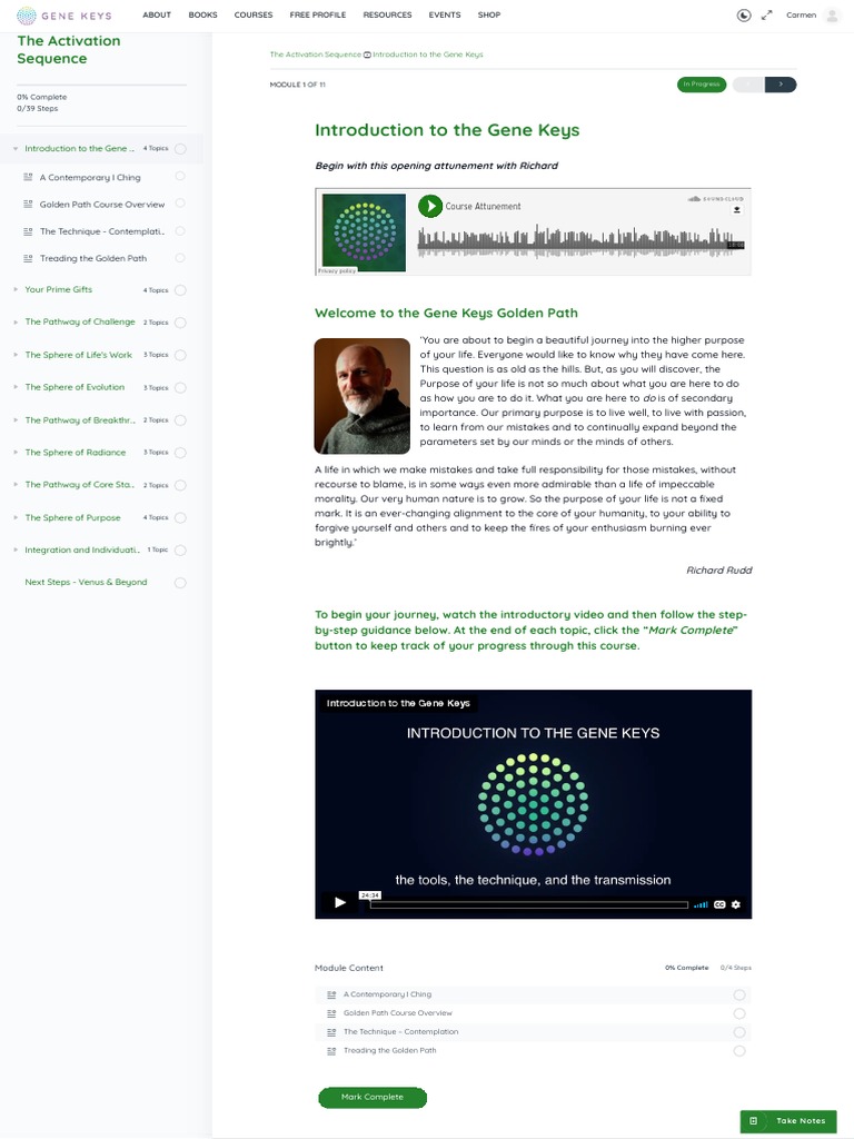 1 - Introduction To The Gene Keys - Gene Keys | PDF