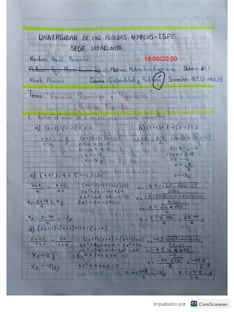 Deber 1 Matfin - Anahi Pamela Remache Cando | PDF