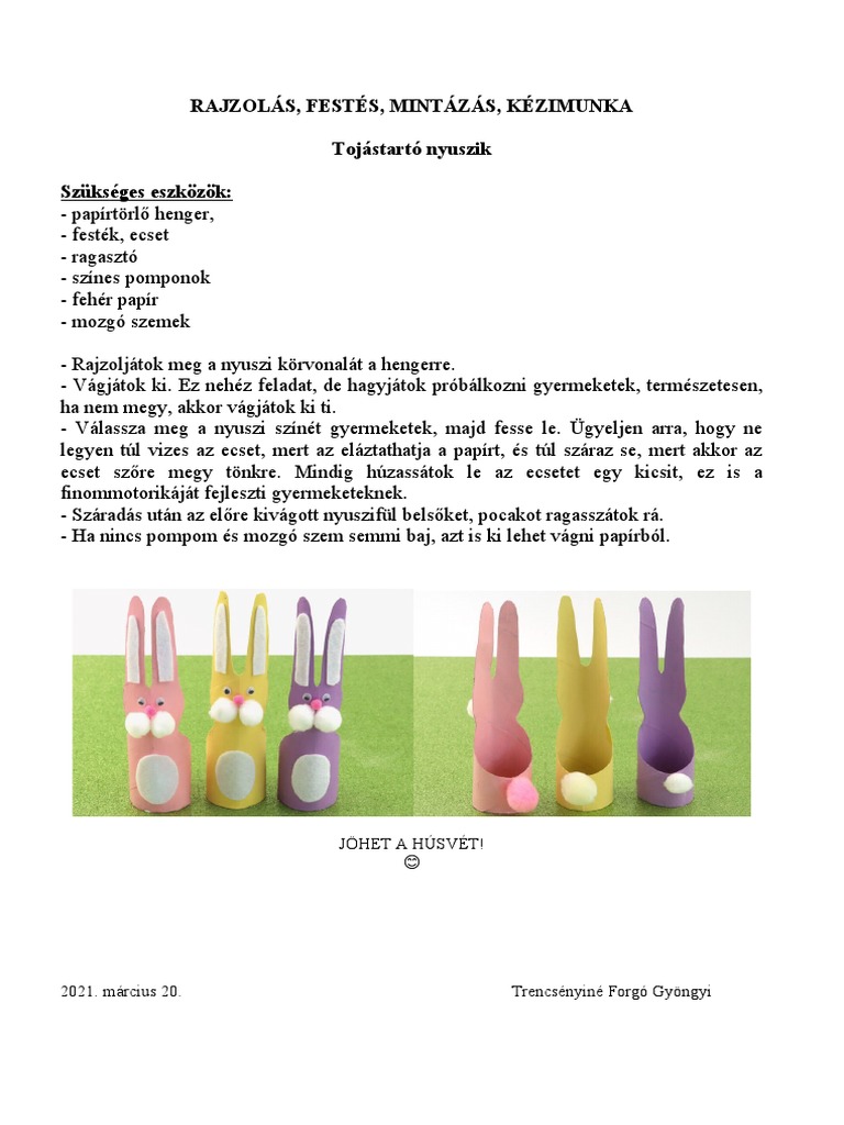 Hét RAJZOLÁS, FESTÉS, MINTÁZÁS, KÉZIMUNKA | PDF