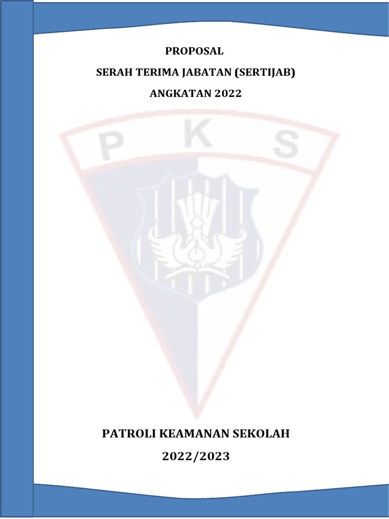 PROPOSAL SERTIJAB Pks | PDF