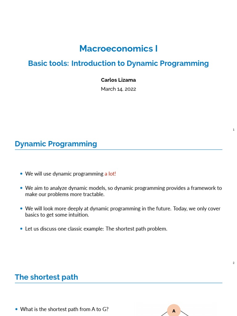 1 Intro Dynamic Programming | PDF | Dynamic Programming | Theoretical ... 1 Intro Dynamic Programming | PDF | Dynamic Programming | Theoretical ...
