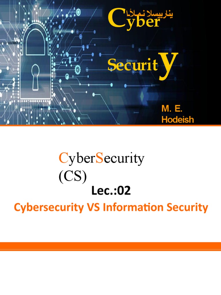 Yber Securit: M. E. Hodeish | PDF