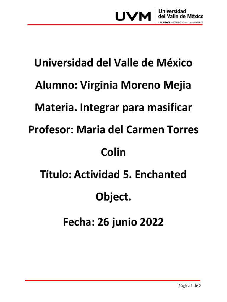 Actividad 5 VMM | PDF