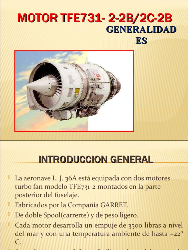 Motor Tfe 731-2C-2B | PDF | Inyección de combustible | Engranaje