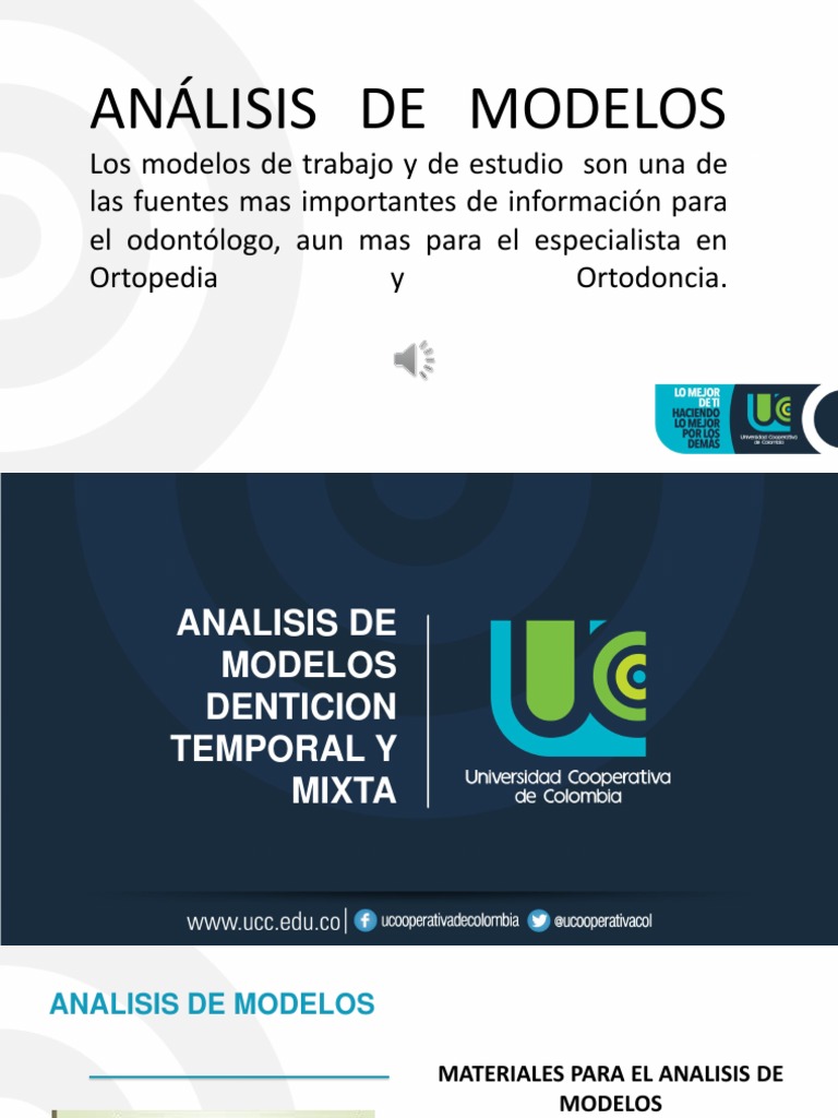 Presentacion Analisis de Modelos 2 | PDF | Ortodoncia | Ramas de Odontología