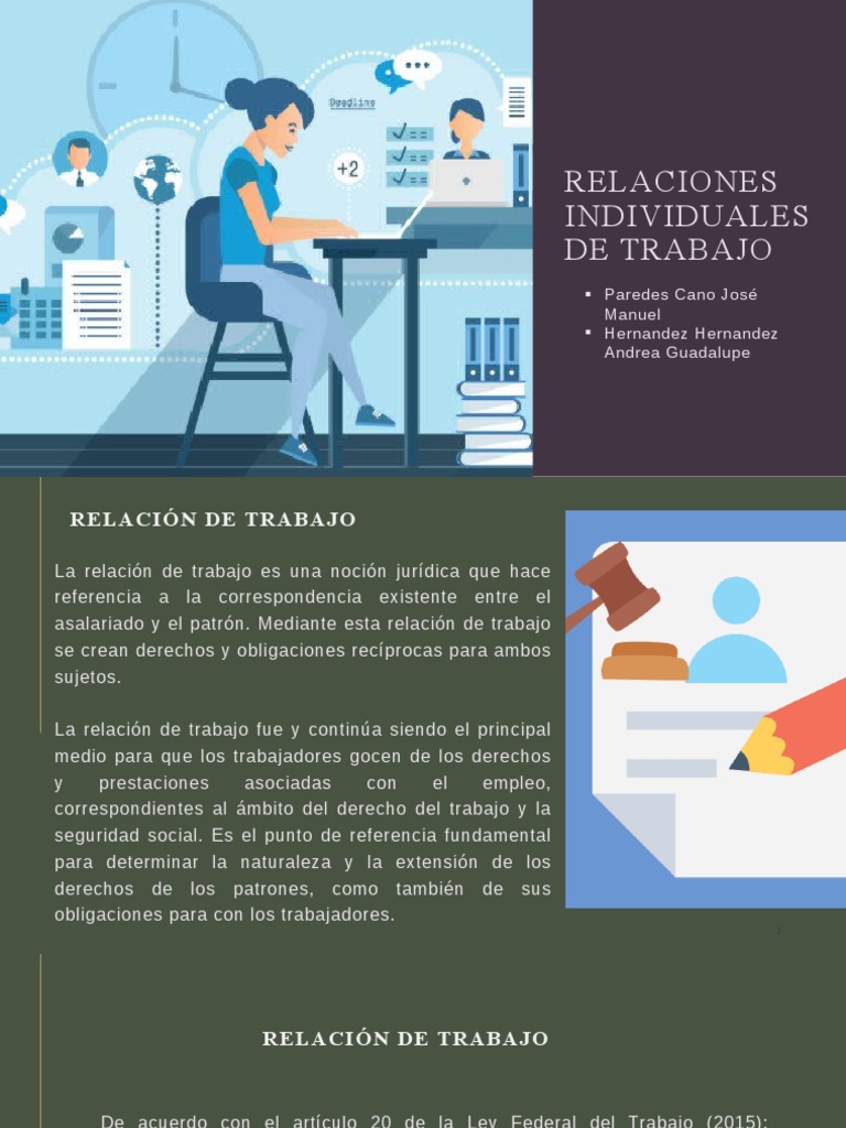 Relaciones Individuales de Trabajo | Descargar gratis PDF | Derecho laboral | Salario