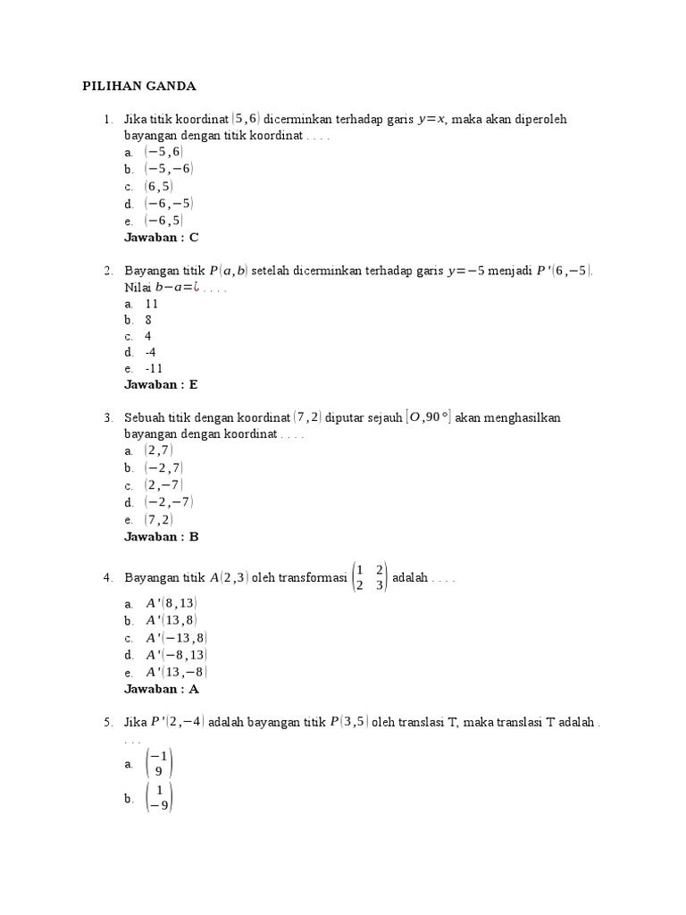 TRANSFORMASI | PDF | Metode & Bahan Ajar