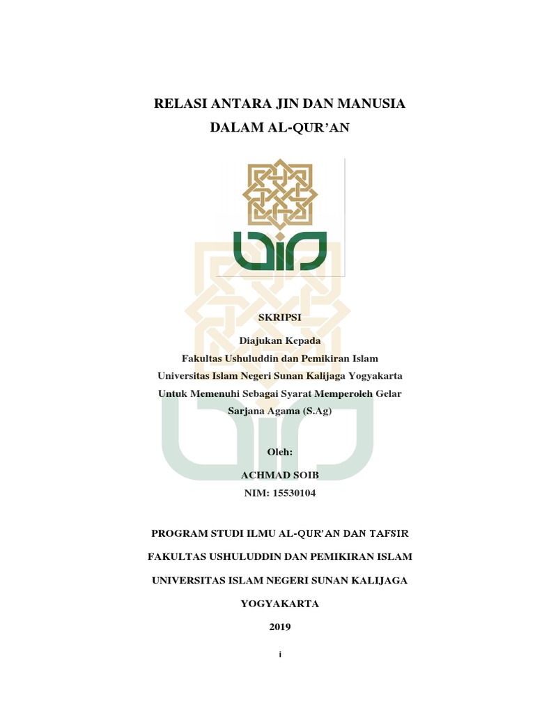 Bab-1 IV-Atau-V Daftar-Pustaka Manusia Dan Jin | PDF