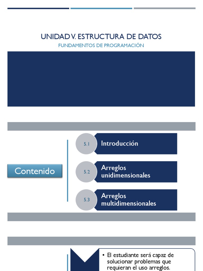 Arreglos Unidimensionales | PDF | Estructura de datos de matriz | Tipo de datos