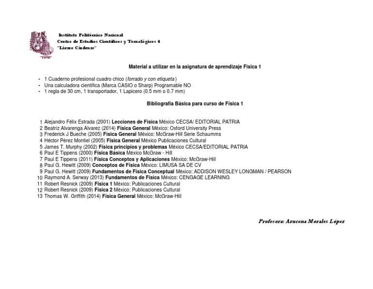 Bibliografia Física | PDF