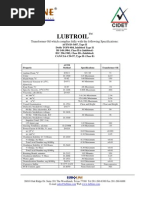 Hyvolt II Transformer Oil Properties | PDF | Physical Sciences | Materials