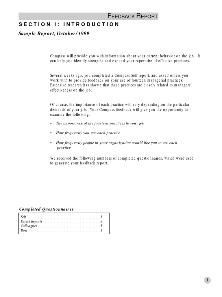 Sample Compass Report | PDF | Survey Methodology | Science