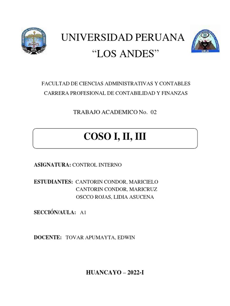 COSO I, II y III | PDF | Business | Economias