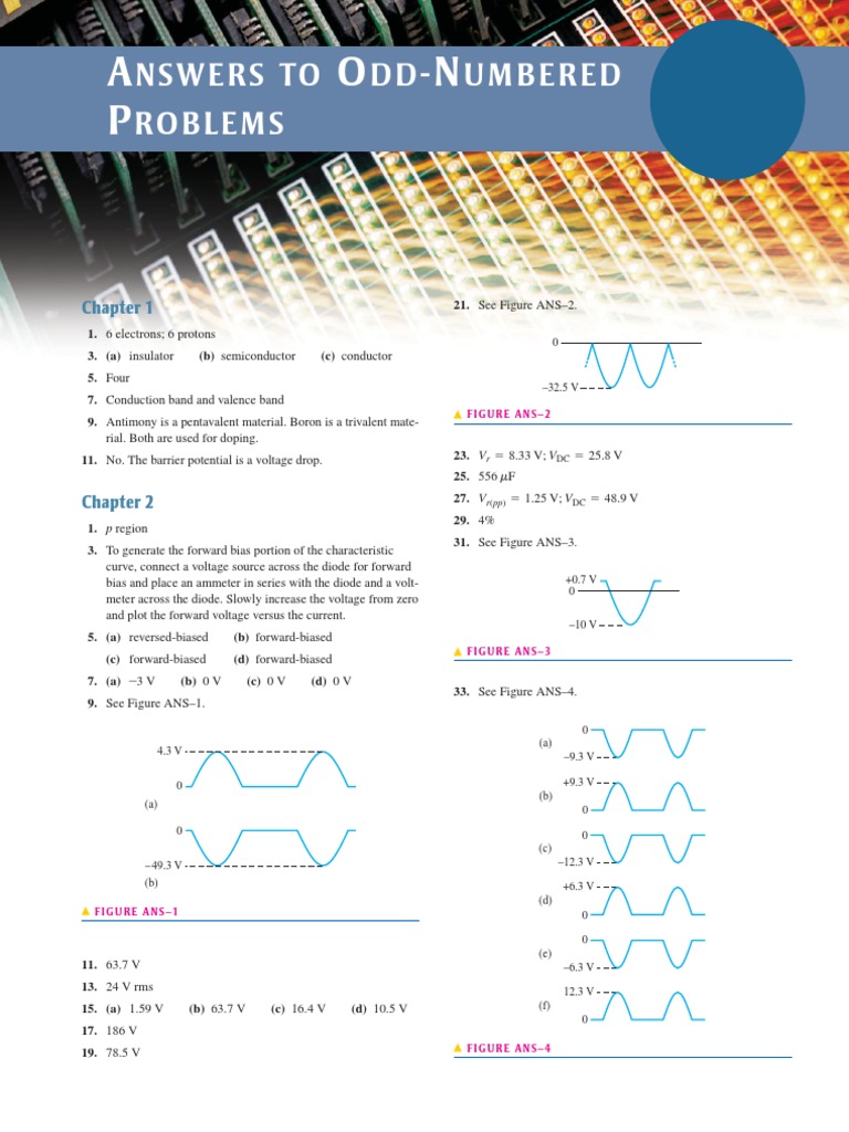 Answers Odd Numbers | PDF | Physical Quantities | Electrical Engineering