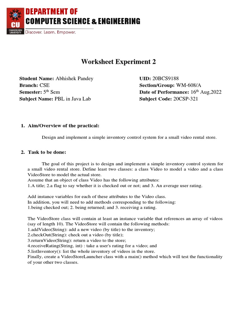 20bcs9188 Abhishek Pandey Exp 12 Pdf Class Computer Programming String Computer Science
