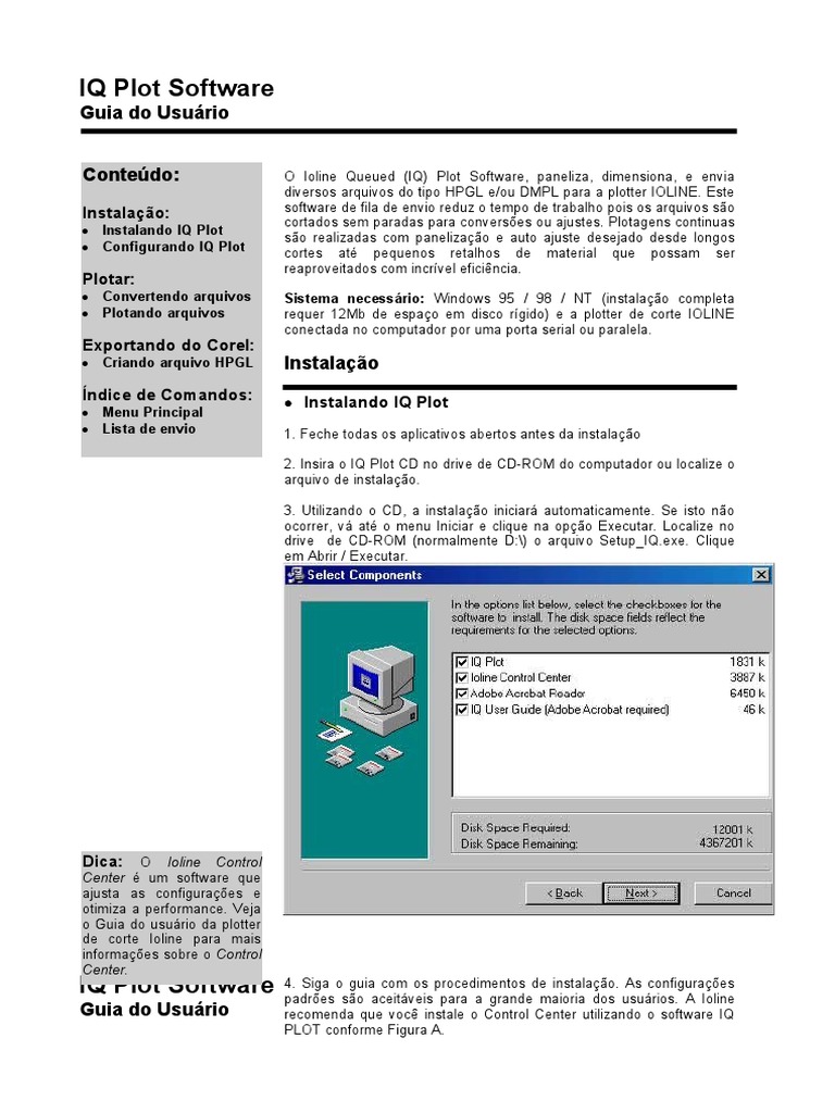 Guia do Usuário do IQ Plot Software | PDF | Microsoft Windows | Windows NT