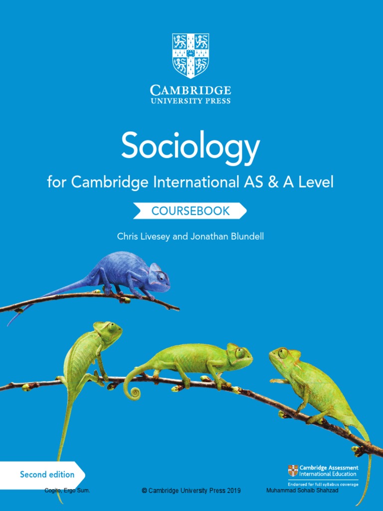 Cambridge International As A Level Sociology Coursebook Chris Livesey ... Cambridge International As A Level Sociology Coursebook Chris Livesey ...
