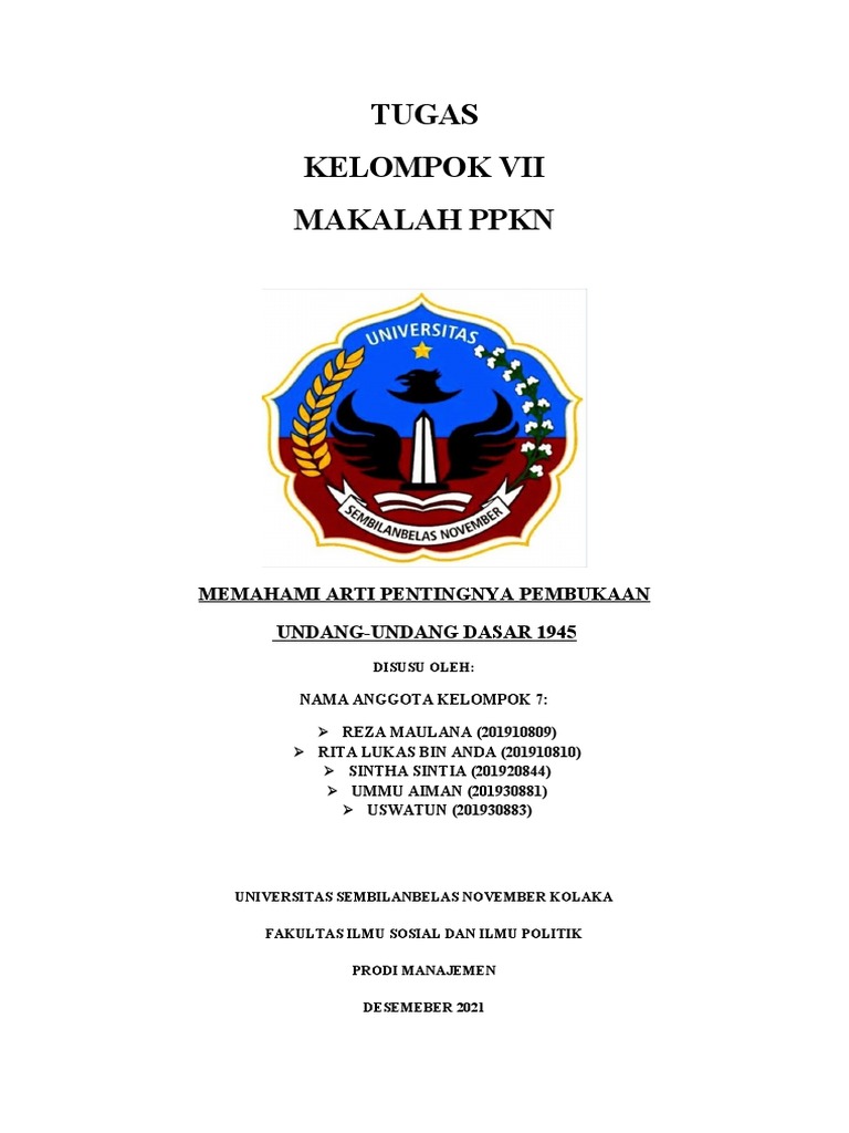 Tugas Kelompok Makalah PPKN | PDF | Politik