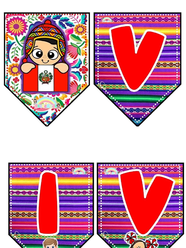 Viva El Peru Banderin | PDF