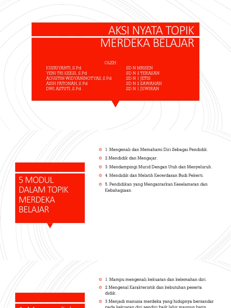 Merdeka Belajar: Modul untuk Guru SD | PDF | Karier & Perkembangan