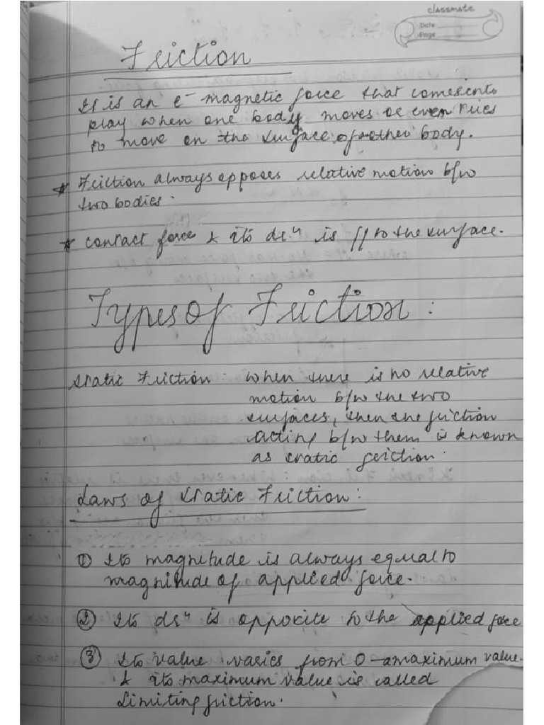 Friction PDF