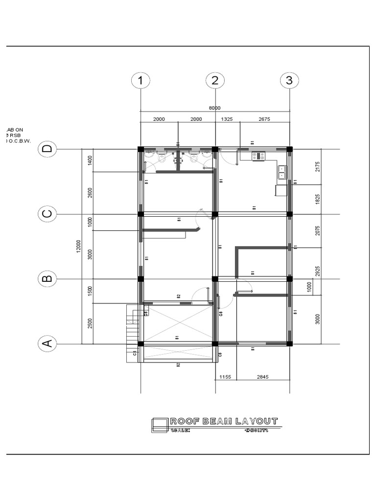 Roof Beam Plan | PDF