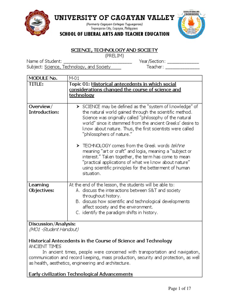 Sts Prelim Modules | PDF | Id | Sumer