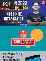 Indefinite Integration - JEE Mains PYQ 2020-2022 | PDF | Mathematical ...