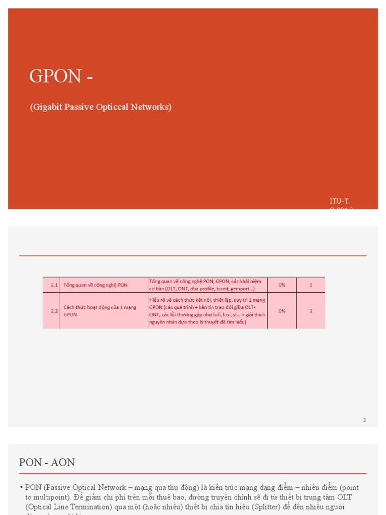 GPON | PDF