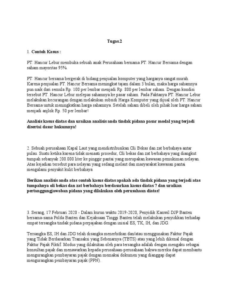 Analisis Kasus Hukum Perusahaan | PDF | Ilmu Sosial