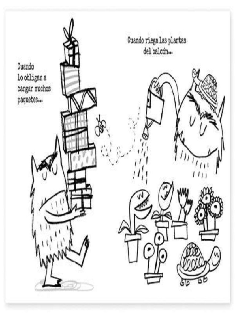 El Monstruo de Colores Cuaderno Para Colorear | PDF