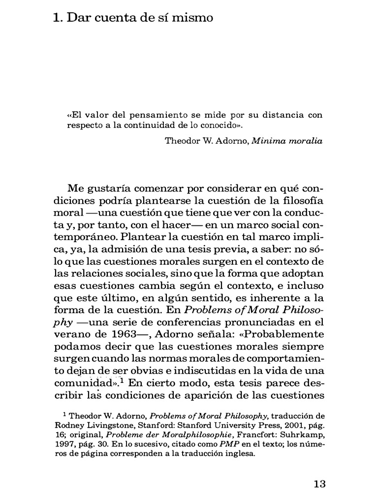 Judith Butler Dar Cuenta de Si Mismo Vio-8-55 | PDF | Moralidad ...