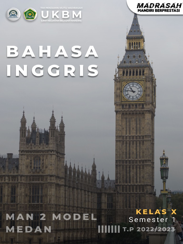 UKBM Bahasa Inggris X Final OK 1 09 2022 | PDF