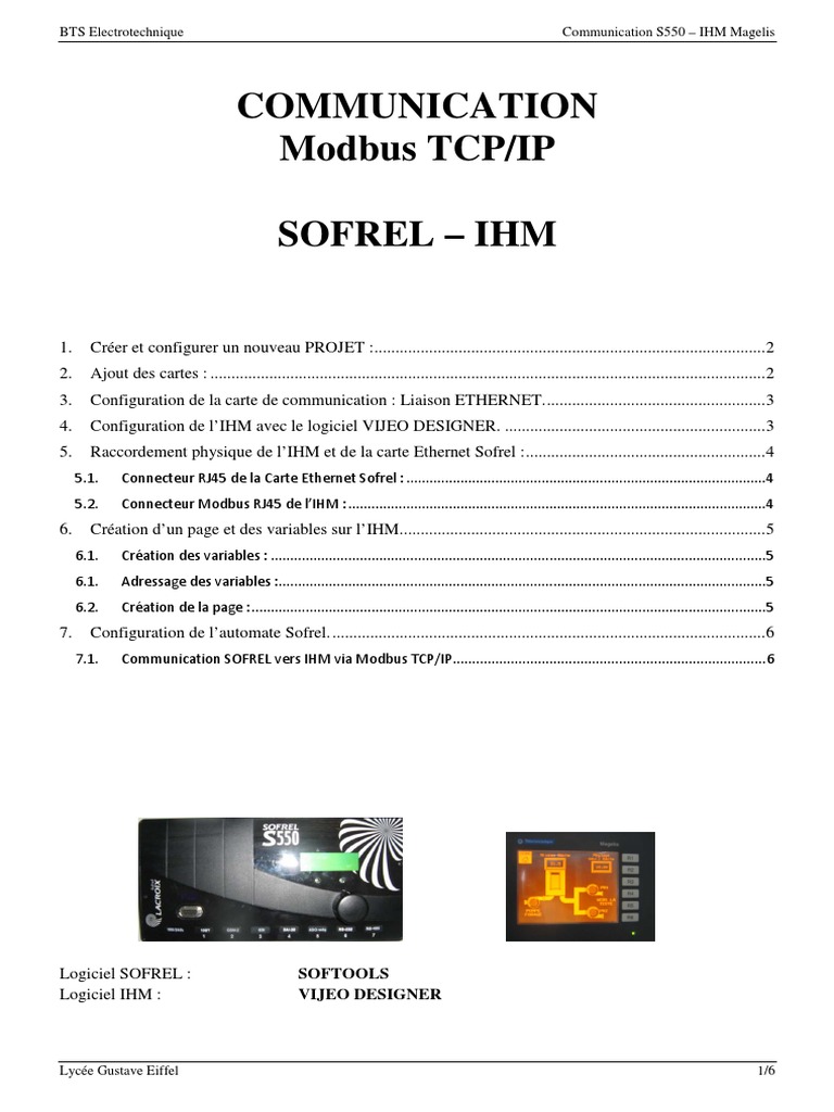 Document Ressource Sofrel - Ihm | PDF | Adresse IP | Ethernet