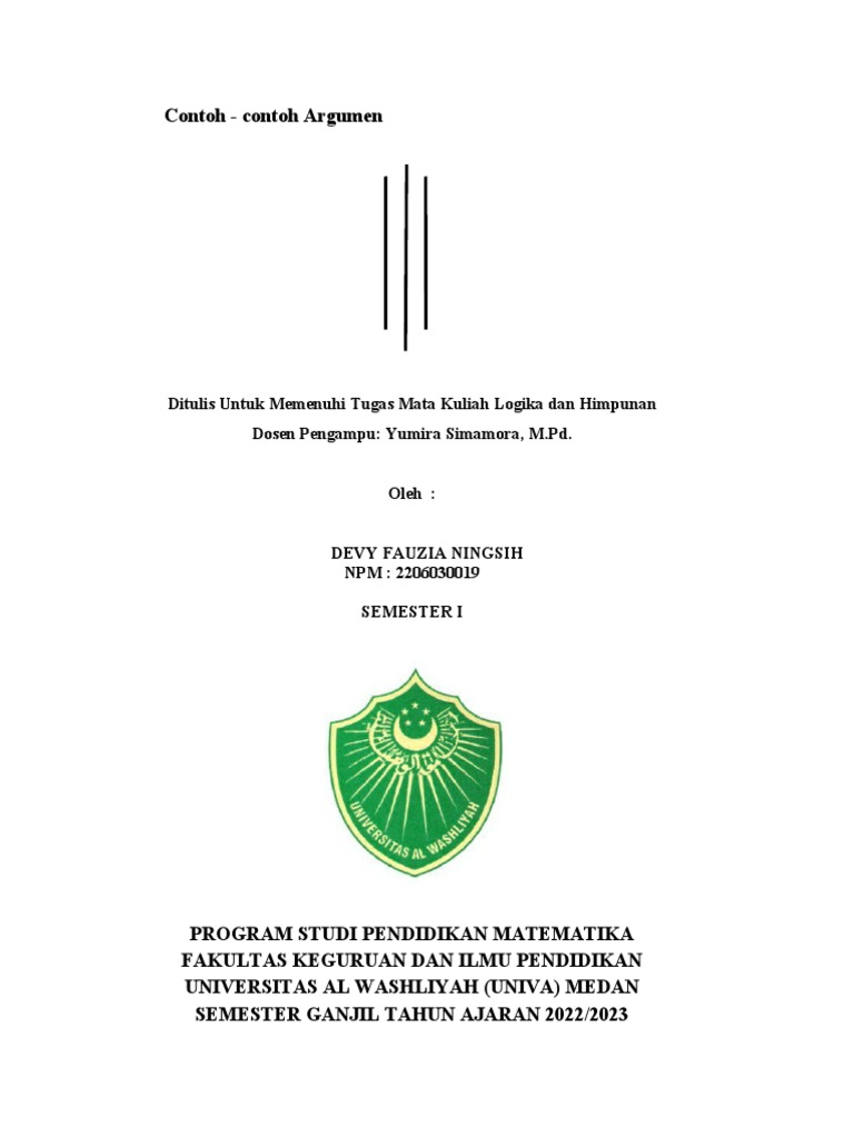 Contoh Argumen DEVI | PDF