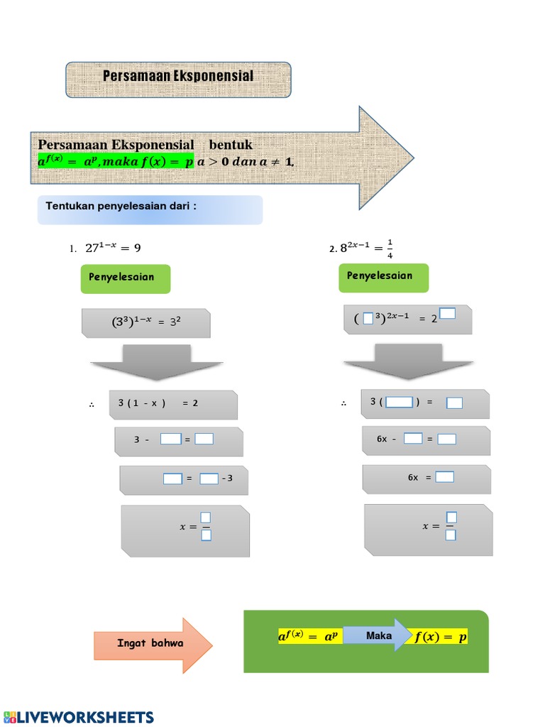 Persamaan Eksponen | PDF