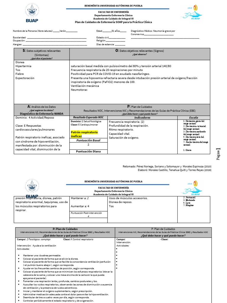 Formato SOAP - CasoPulmonar | PDF | Sistema respiratorio | Tos