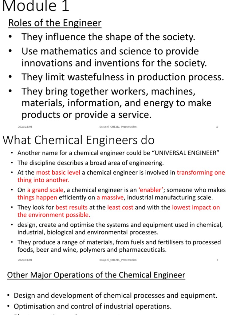 CHE211 Presentation 26march | PDF | Mole (Unit) | Gases