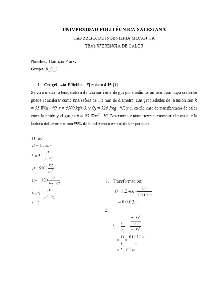 Deber Cap 4 Harrison Flores | PDF | Temperatura | Agua