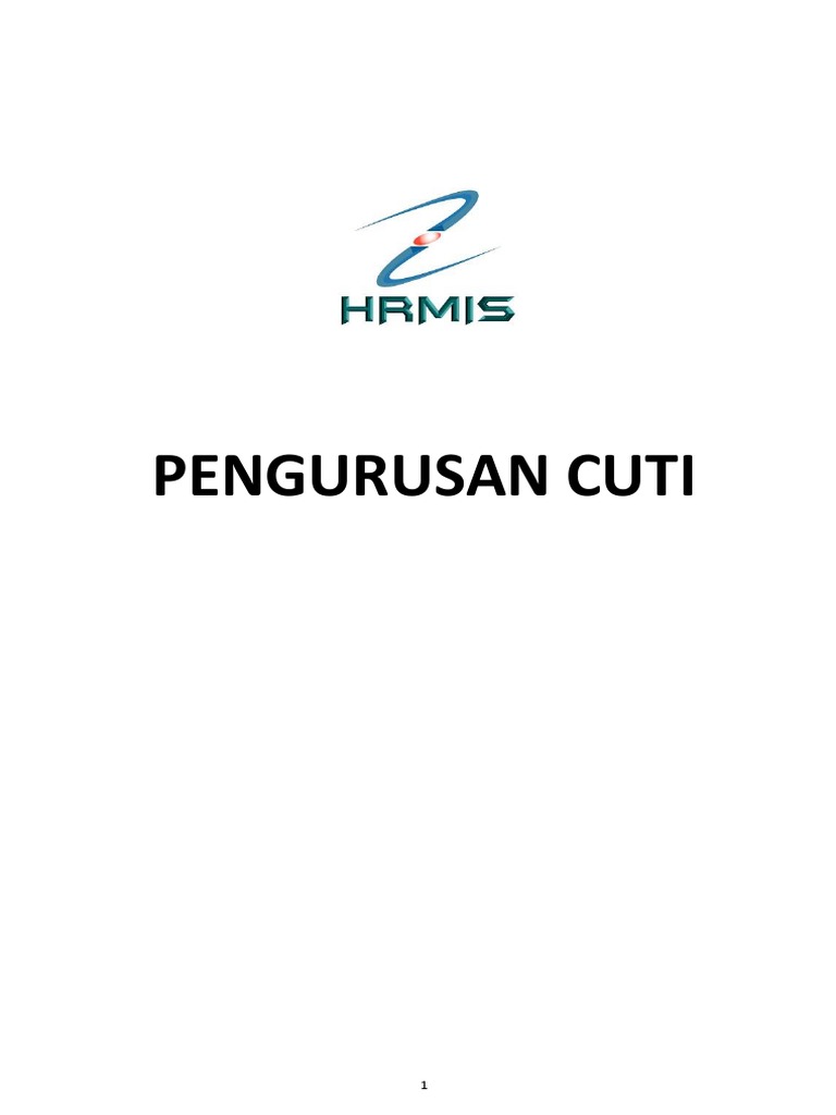 Nota Manual Pengurusan Cuti Hrmis 2022 | PDF