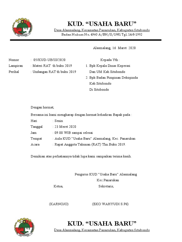 Kud. "Usaha Baru" | PDF