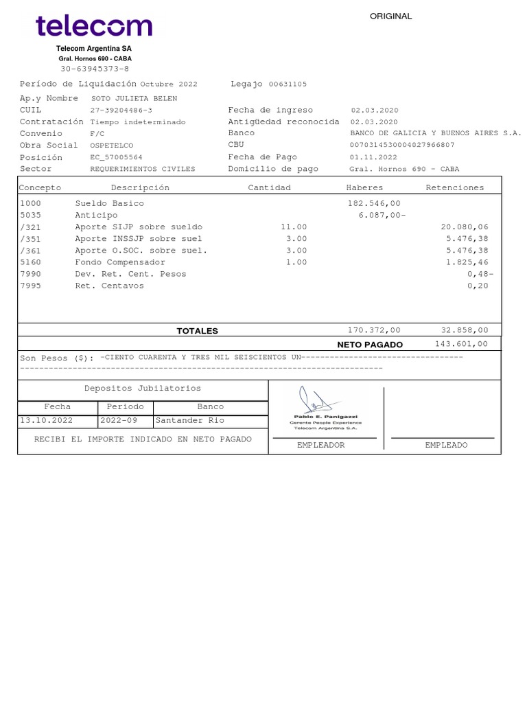 Get Payslip by Offset | PDF