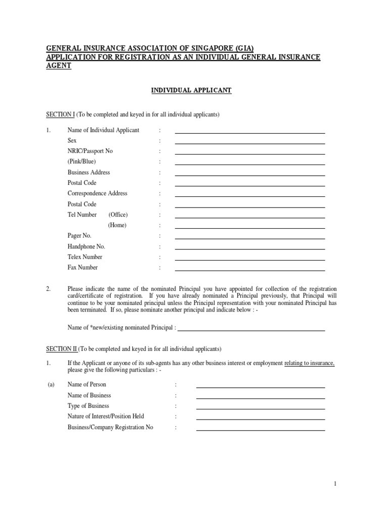 Etiqa Individual Application Form | PDF | Crimes | Crime & Violence