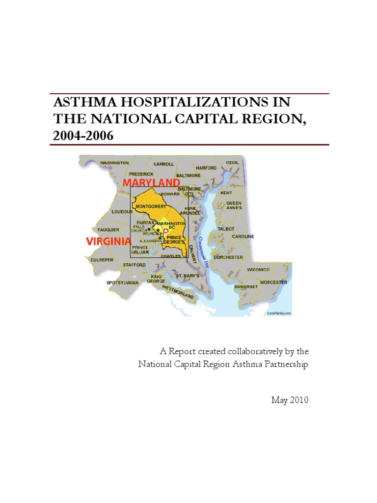 Asthma Hospitalizations in The NCR | PDF | Maryland | Asthma