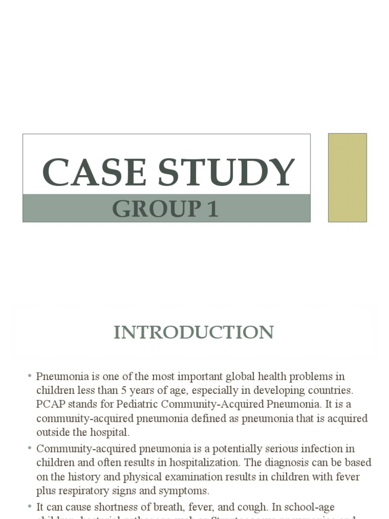 Case - Study (PCAP) | PDF | Respiratory Tract | Pneumonia