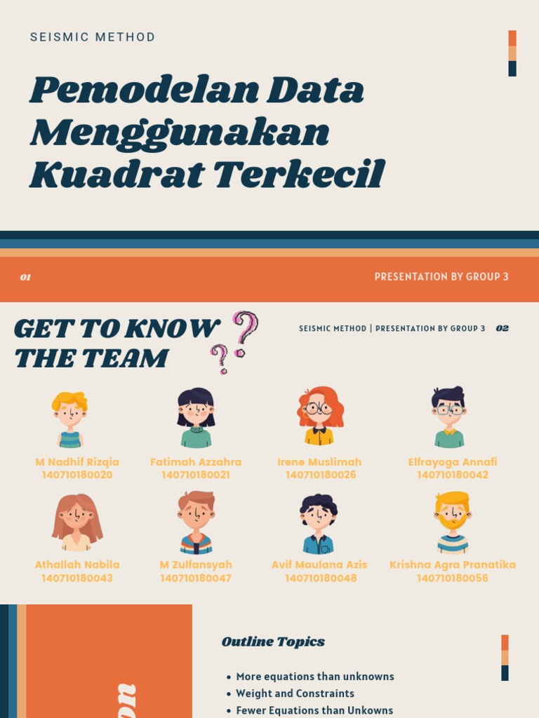 Kelompok 3 - PPT Pemodelan Data Menggunakan Metode Terkecil - Metode Seismik | PDF