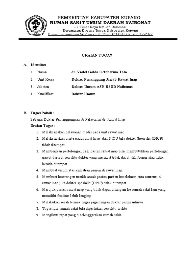 Uraian Tugas Latsar | PDF | Pengembangan Diri | Kesehatan Holistik