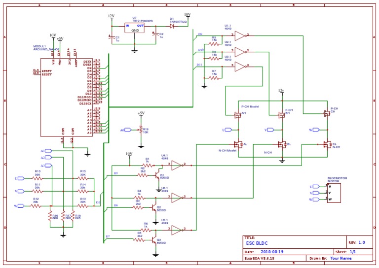 Schematic ESC-BLDC Sheet-1 20180819191131 | PDF