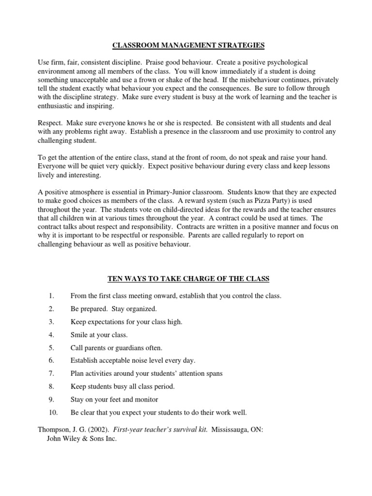 Classroom Management | PDF | Classroom Management | Classroom